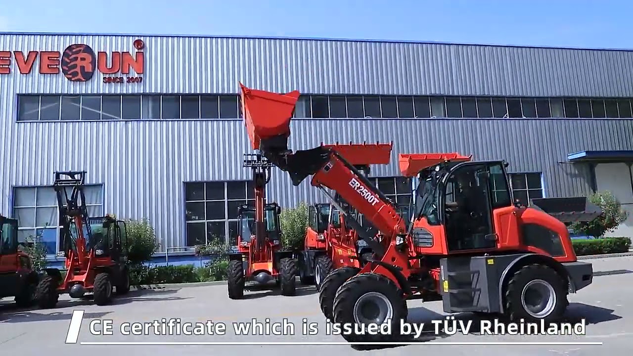 EVERUN 2 5ton New Telescopic Loader ER2500T - YouTube
