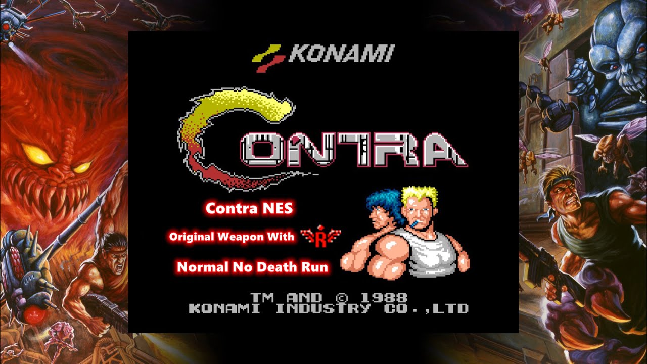 Contra NES Original Weapon Normal No death run - YouTube