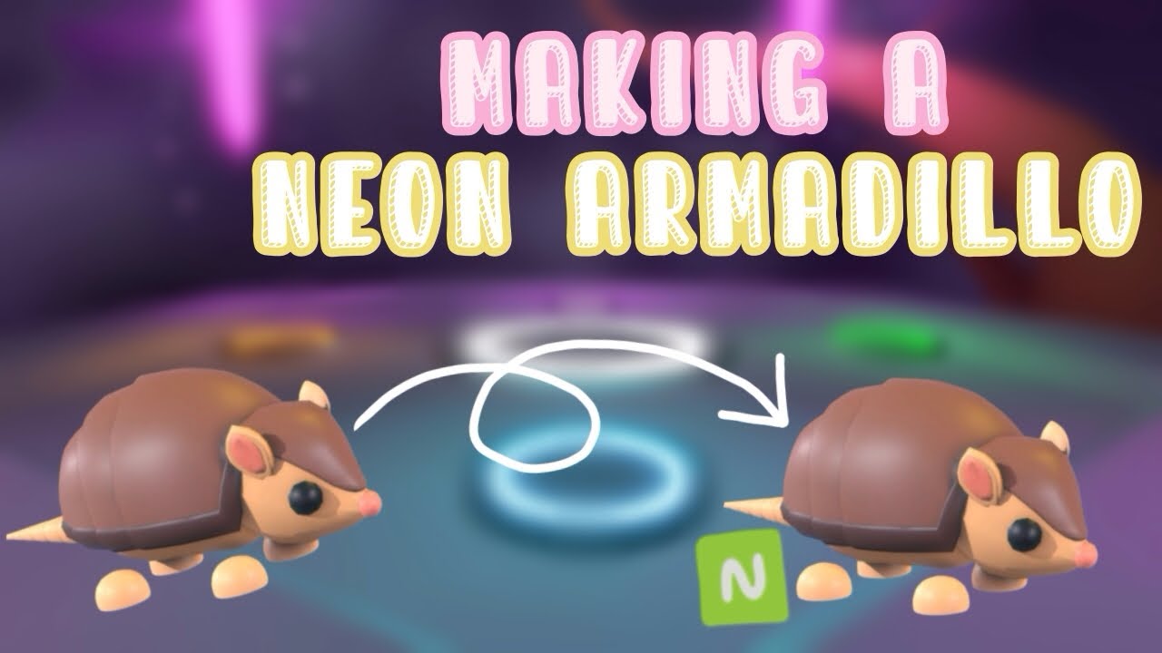 Making a NEON ARMADILLO in Adopt Me!! - YouTube