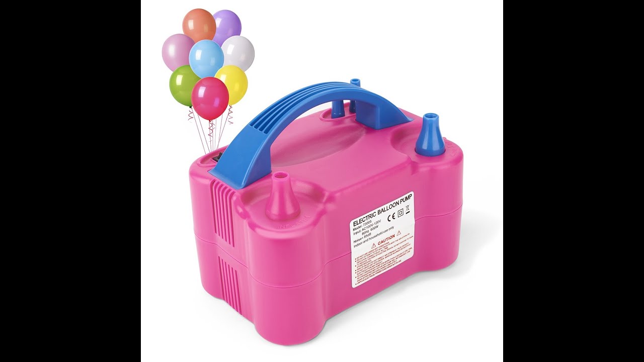 Baloon blowing machine - how to use and operate - YouTube