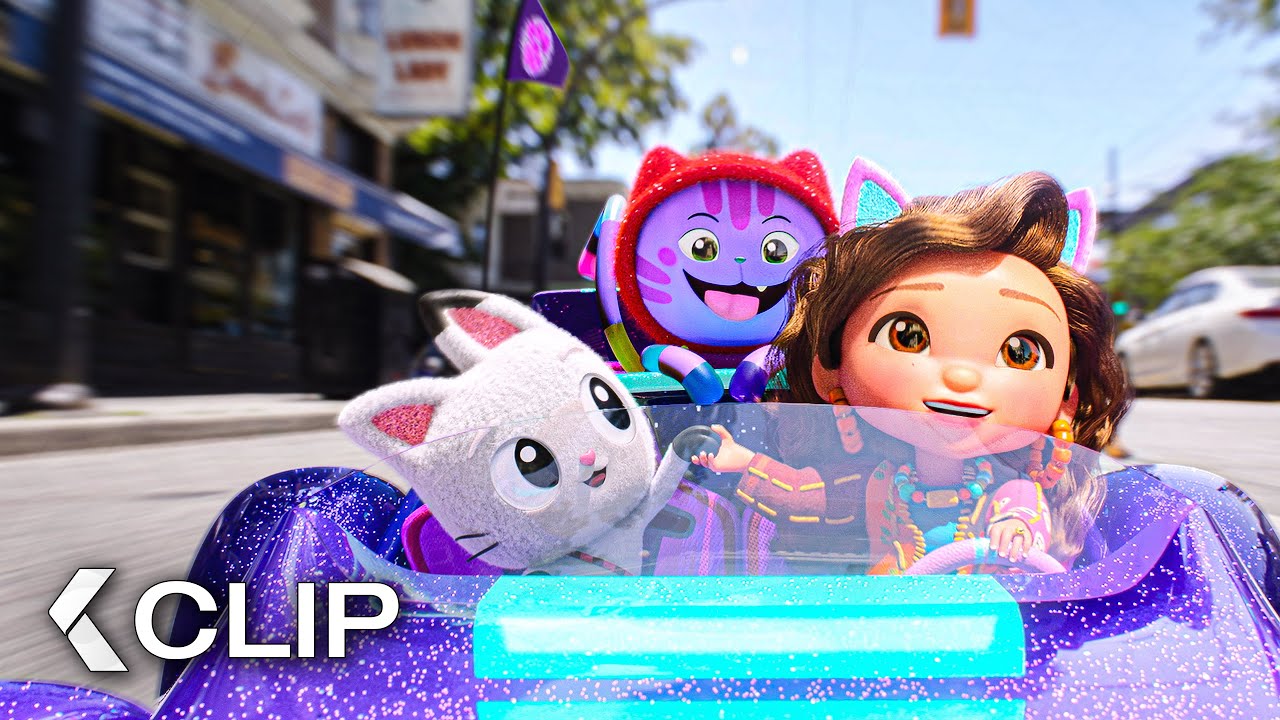 Gabby’s Cars Are in Trouble! - GABBY’S DOLLHOUSE: THE MOVIE Clip (2025 ...