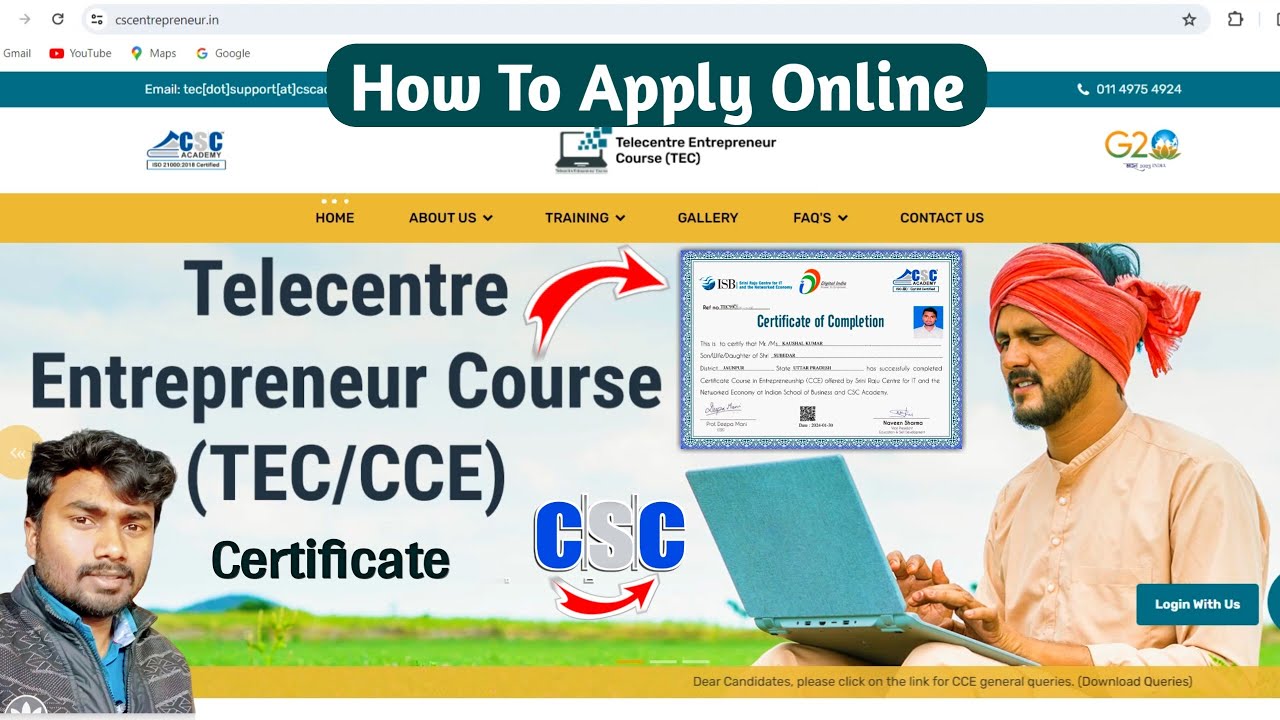 how to apply tec certificate 2024 | tec certificate csc | apply for tec ...