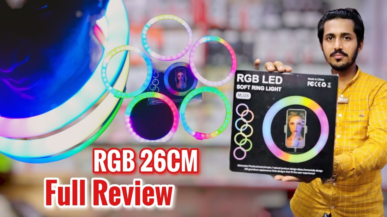 RGB Ring light 26CM|Rainbow Ring light|Multi Colours Ring light|26Cm ...