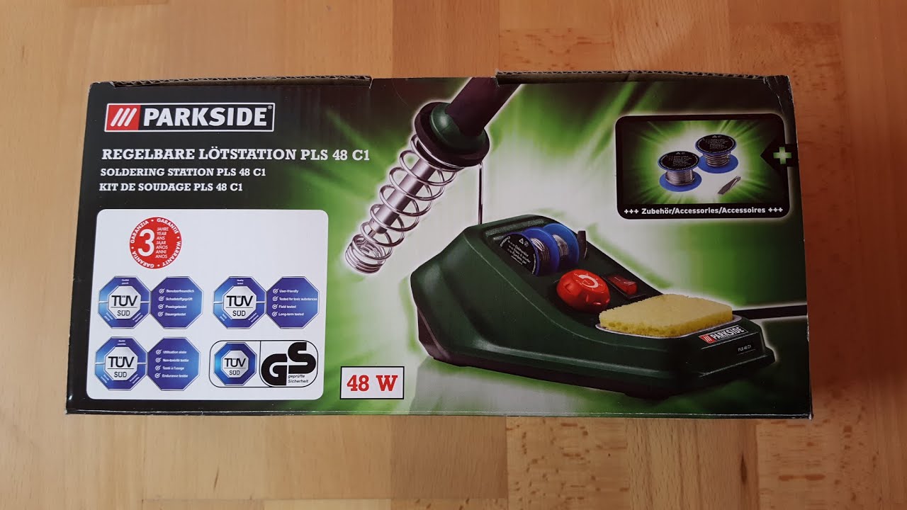 Parkside PLS 48 C1 regelbare Lötstation, Lötkolben, Soldering Bolt, 48 ...