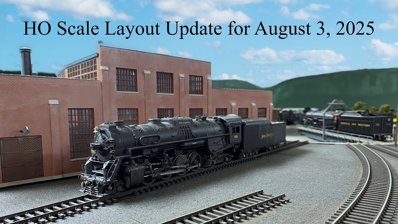 HO Scale Model Railroad Update for August 3rd, 2025 - YouTube