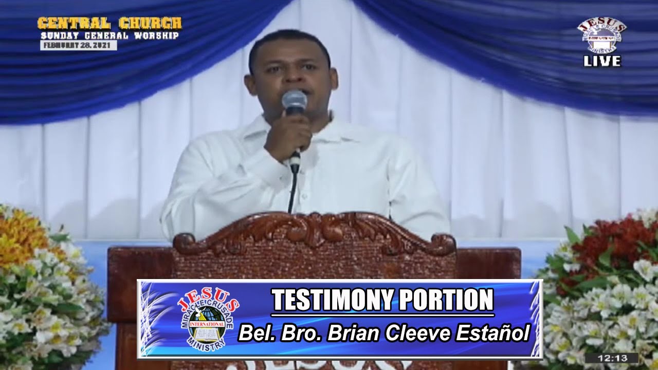 JMCIM | Testimony Portion | Bel. Bro. Brian Cleeve Estañol | February ...