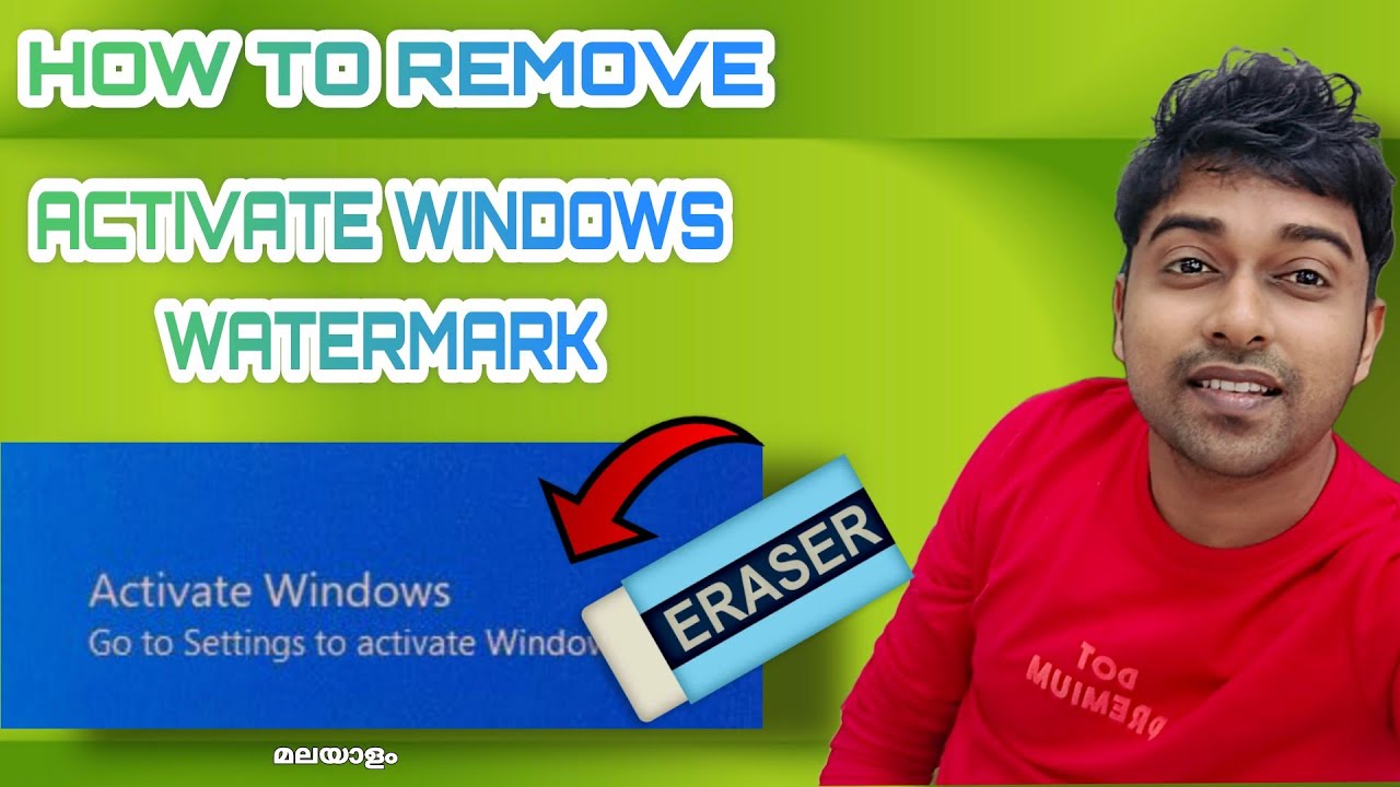Permanently Remove: Activate Windows Go To Settings To Activate Windows ...