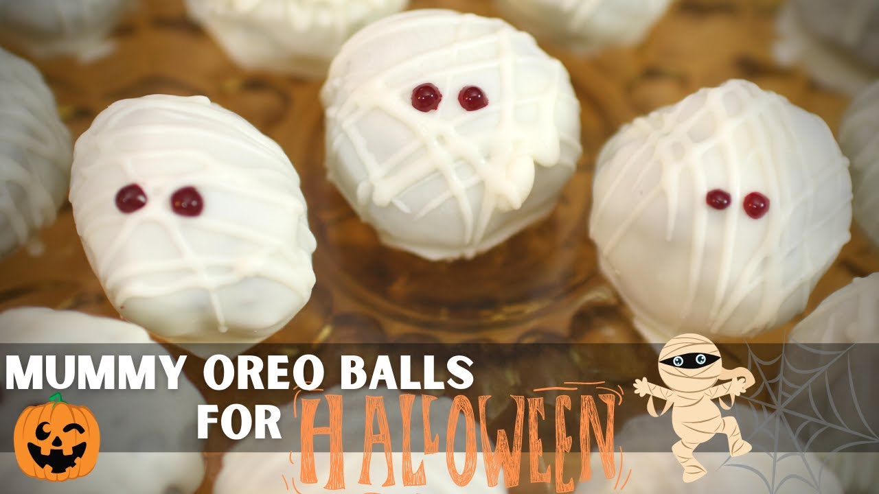 HALLOWEEN MUMMY OREO BALLS | Halloween Easy Recipes - YouTube