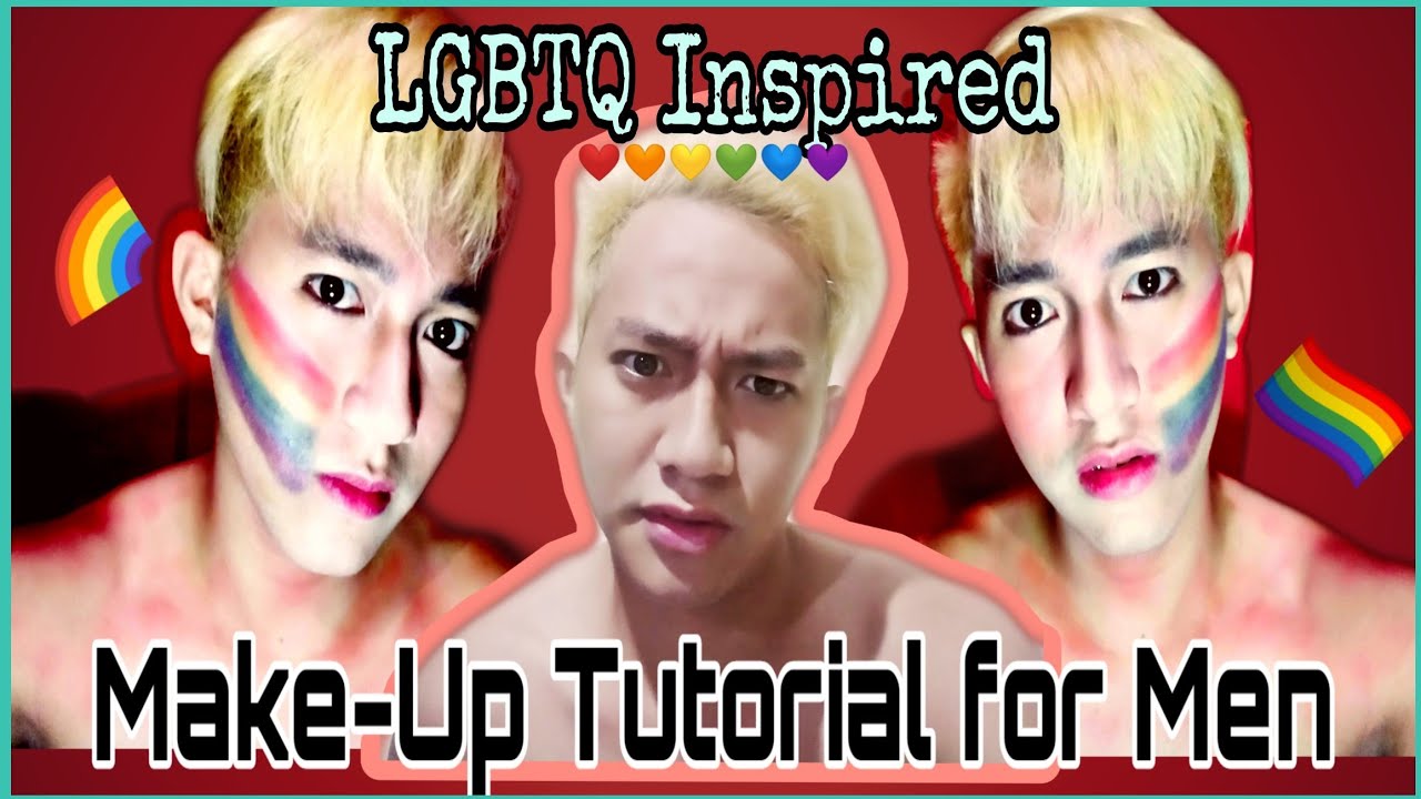 LGBTQ INSPIRED | Rainbow Make-Up Tutorial for Men - YouTube