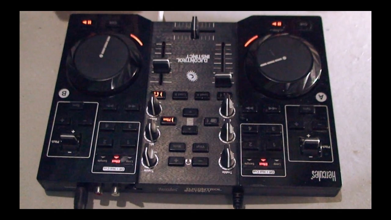 Hercules dj control instinct - test mix EDM music - YouTube