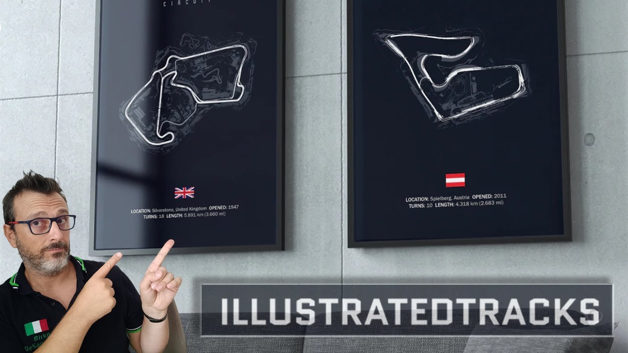 Simracing Gadget Poster Art by Illustrated track + un regalo per te ...