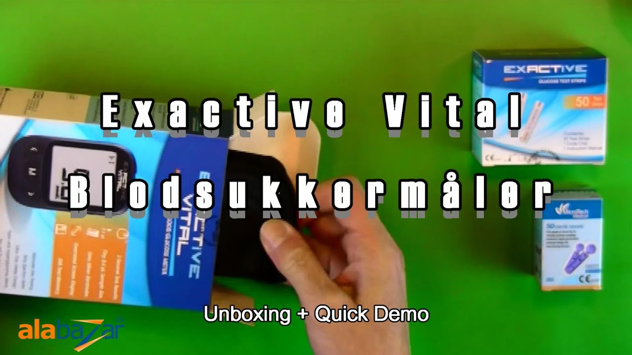 Blodsukkermåler Exactive Vital - Demo - YouTube