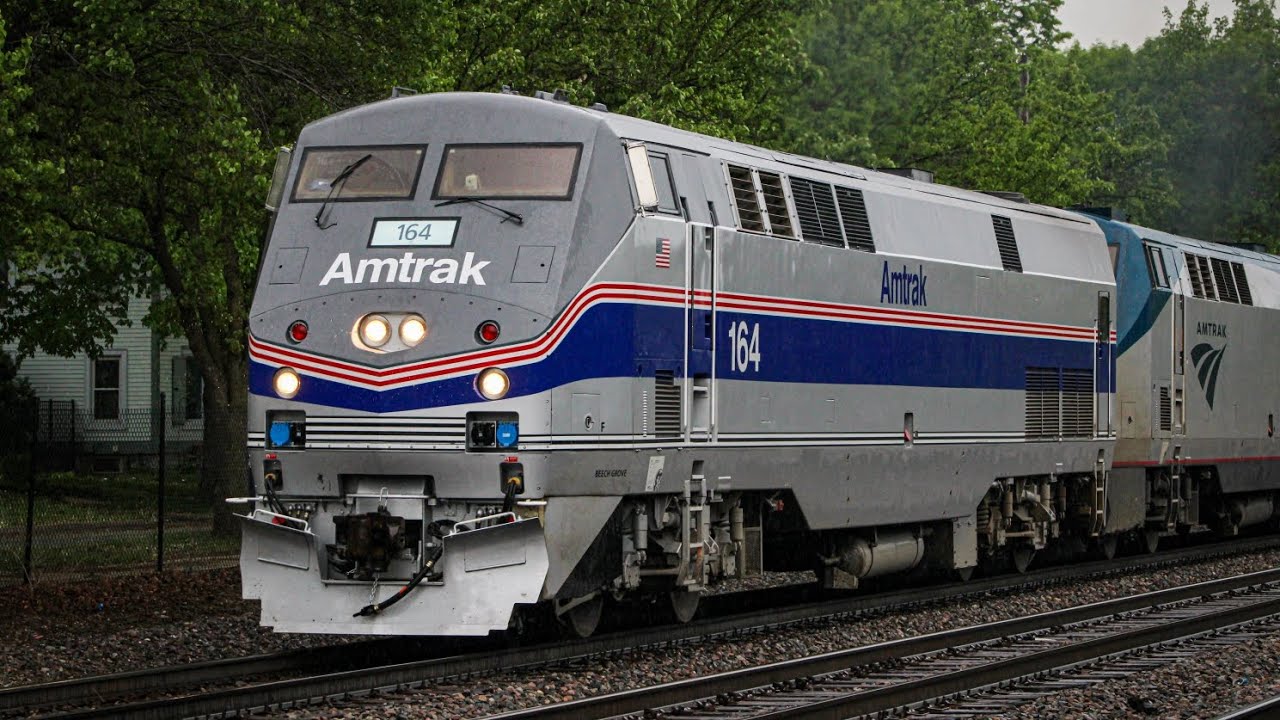 Amtrak 164 (Phase 4 Paint) Leading #6 at Naperville ft. ALC-42 330 ...