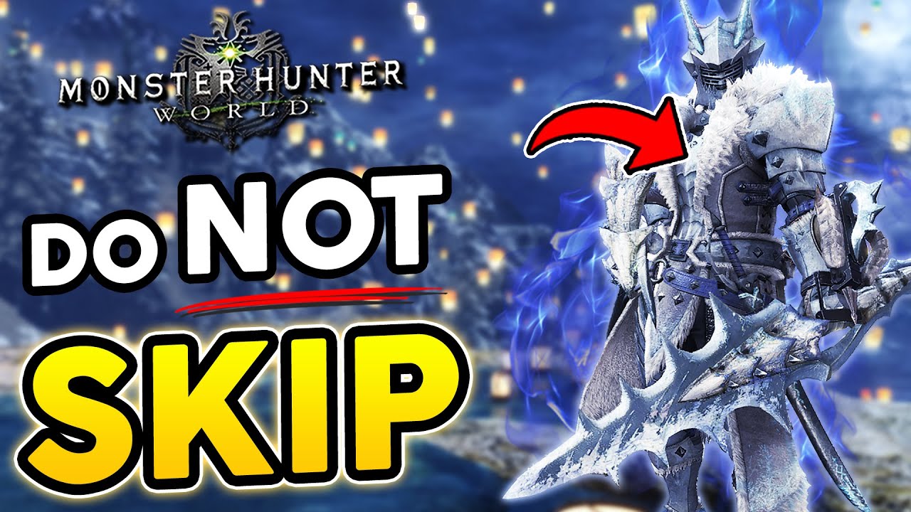 EVERY Player Needs to Get This Late Game Gear | Monster Hunter World ...
