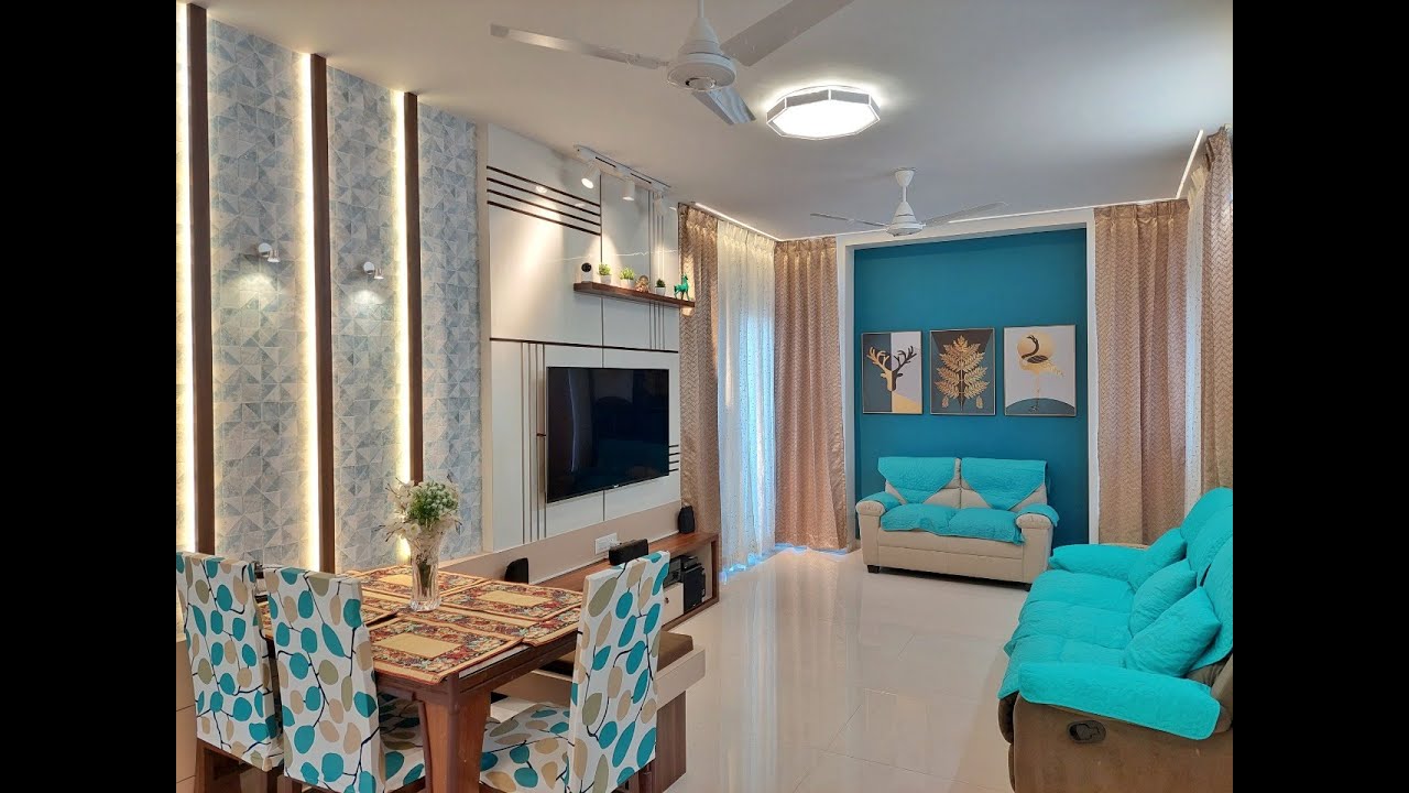 Rohan Abhilasha| Wagholi| Interior Design | Living room and Kitchen ...