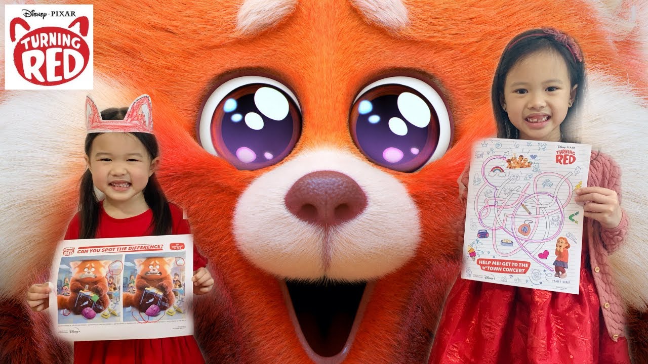 Disney Pixar Turning Red FREE Activity Pack - YouTube