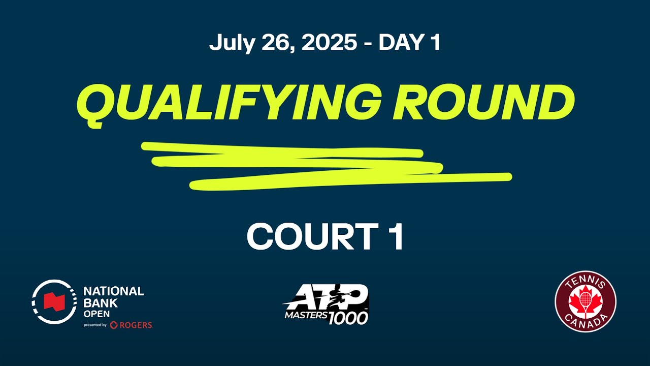 National Bank Open - ATP Court 1 Qualifying Round Live Stream - YouTube