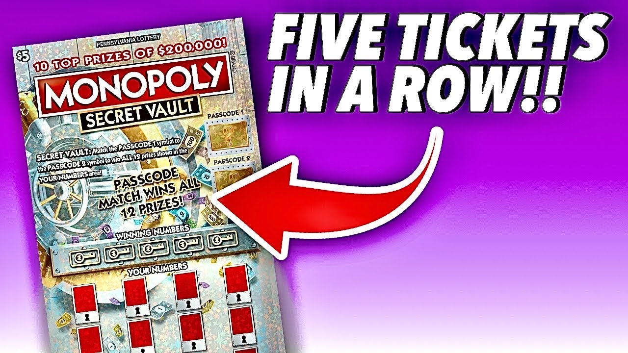 MONOPOLY SECRET VAULT! PA Scratch offs - YouTube