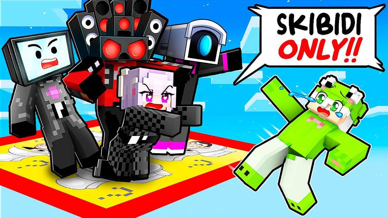 Locked on ONE SKIBIDI TOILET CHUNK With GIRLFRIEND! - YouTube