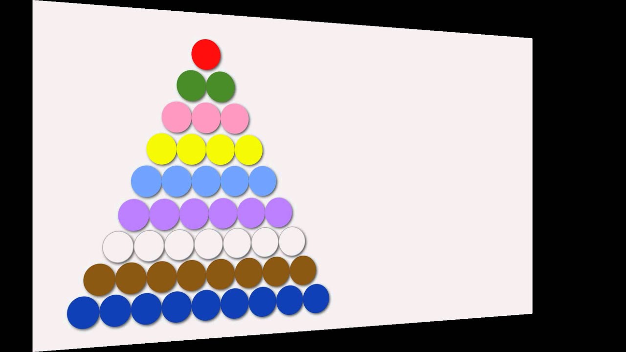 Numerals and Quantities Short Bead Stairs - YouTube