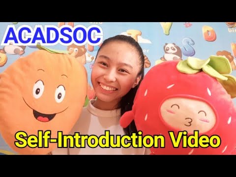 SAMPLE SELF-INTRODUCTION VIDEO (ACADSOC) | Confidently Claire - YouTube