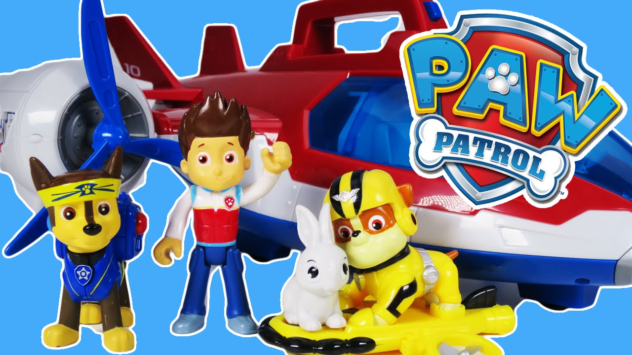 PAW PATROL Nickelodeon "Paw Patrol Saves Bunny in Air Patroller" a Paw ...