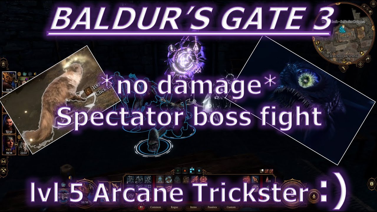 Baldur's Gate 3 - *no damage* Spectator boss fight | lvl 5 Arcane ...