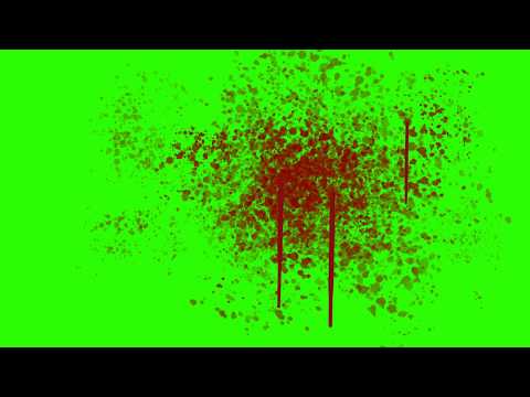 Blood Splatter Green Screen 18