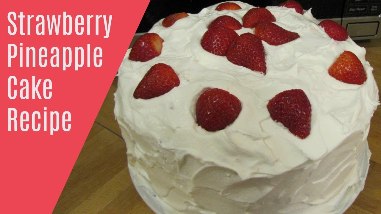 Strawberry Pineapple Cake Copper Chef Cake Pan - YouTube