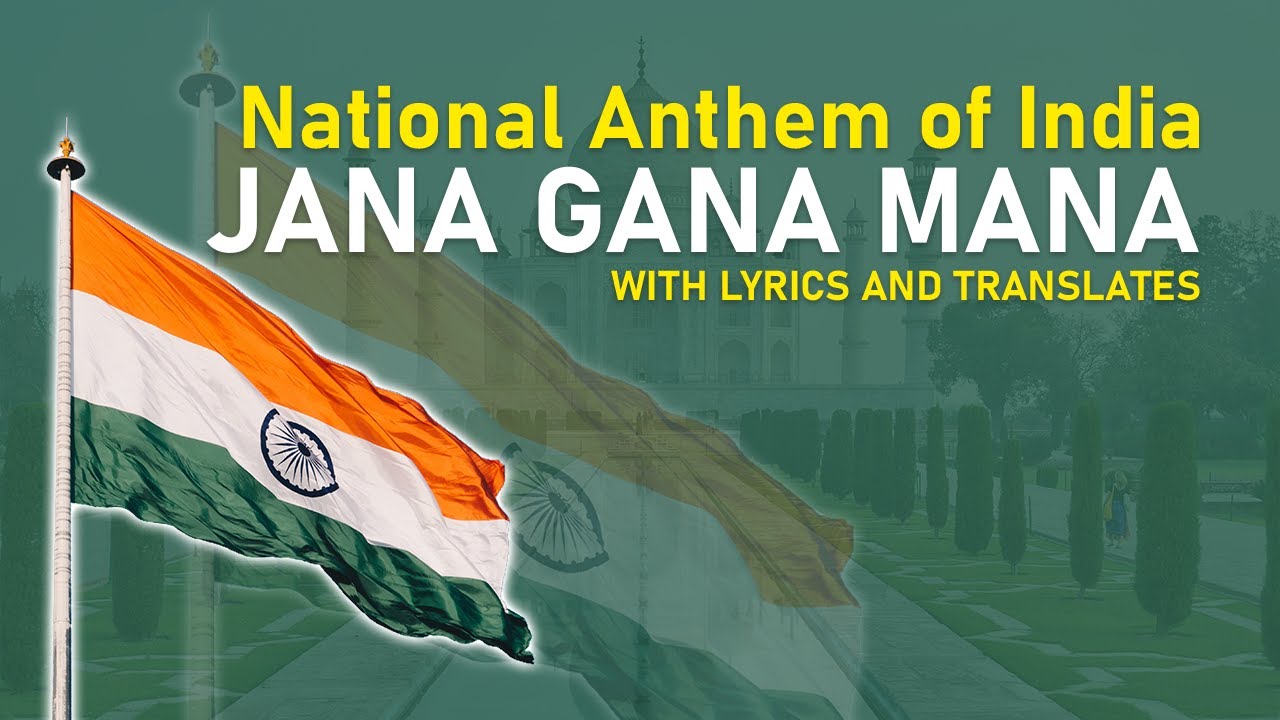 India National Anthem [4K] : Jana Gana Mana (Bilingual) জন গণ মন जन गण ...