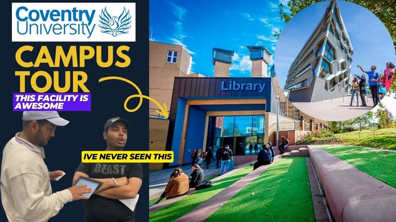 Coventry University Campus Tour| Library Tour| India to UK ...