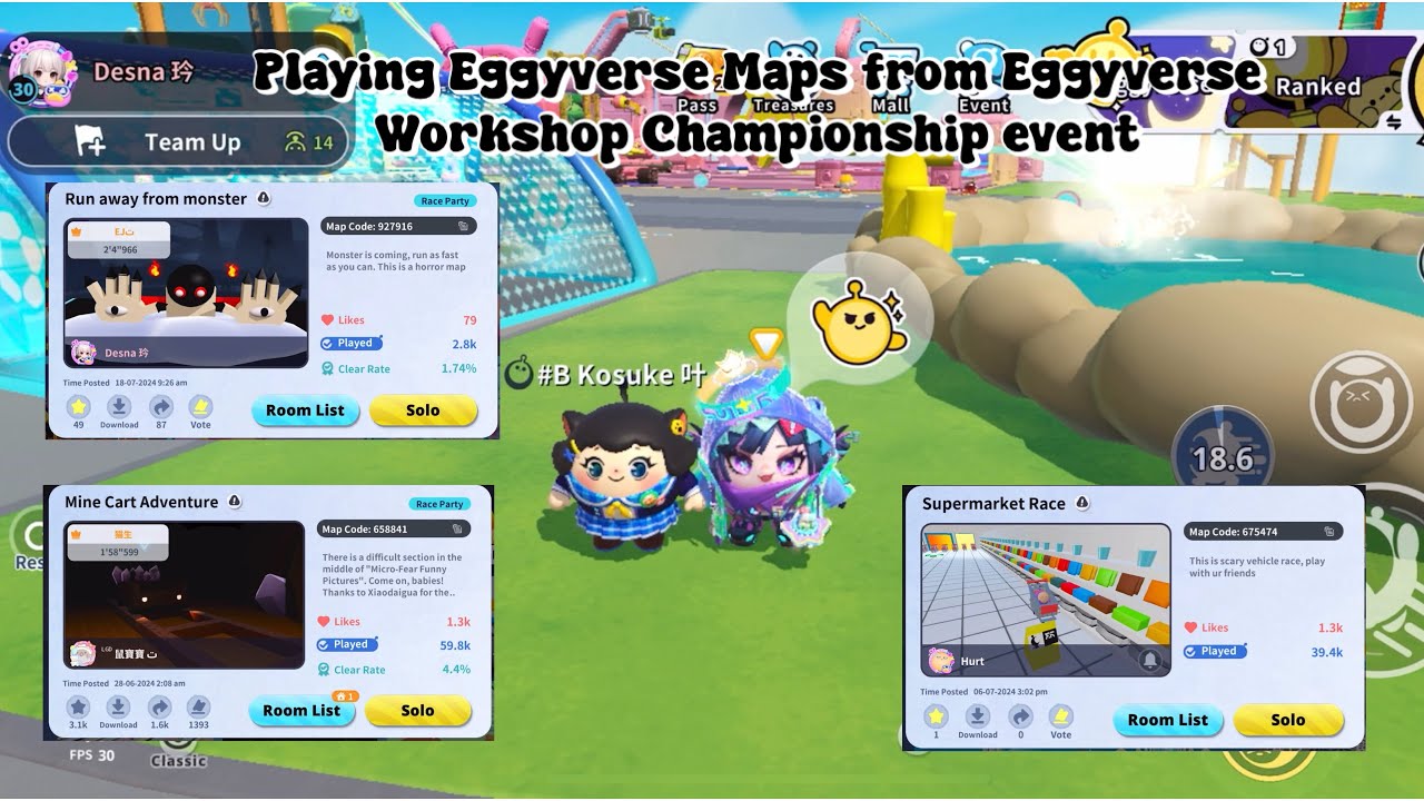 Playing Eggyverse Maps from Eggyverse Workshop Championship event (Eggy Party) - YouTube