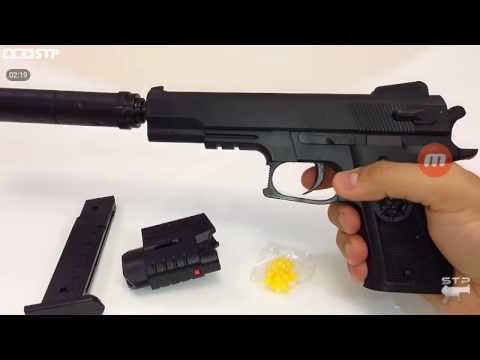 Gerçek gibi lazer ve susturuculu silah : Efsane