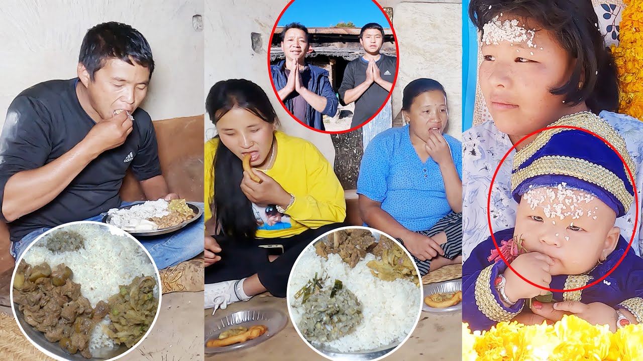 we are going to enjoy village baby rice giving party || Bhumi village ...