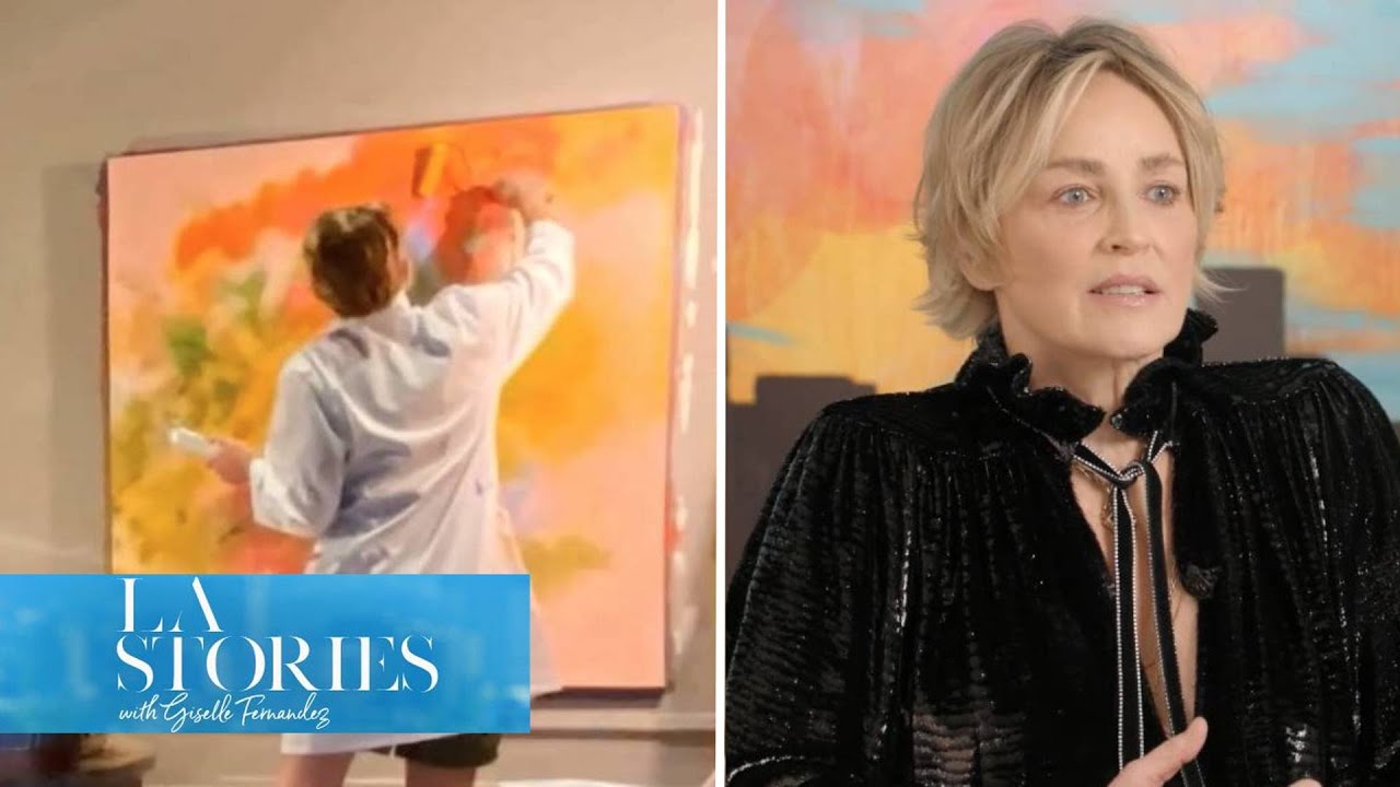 How Sharon Stone Finds Solace in Painting | Spectrum News - YouTube