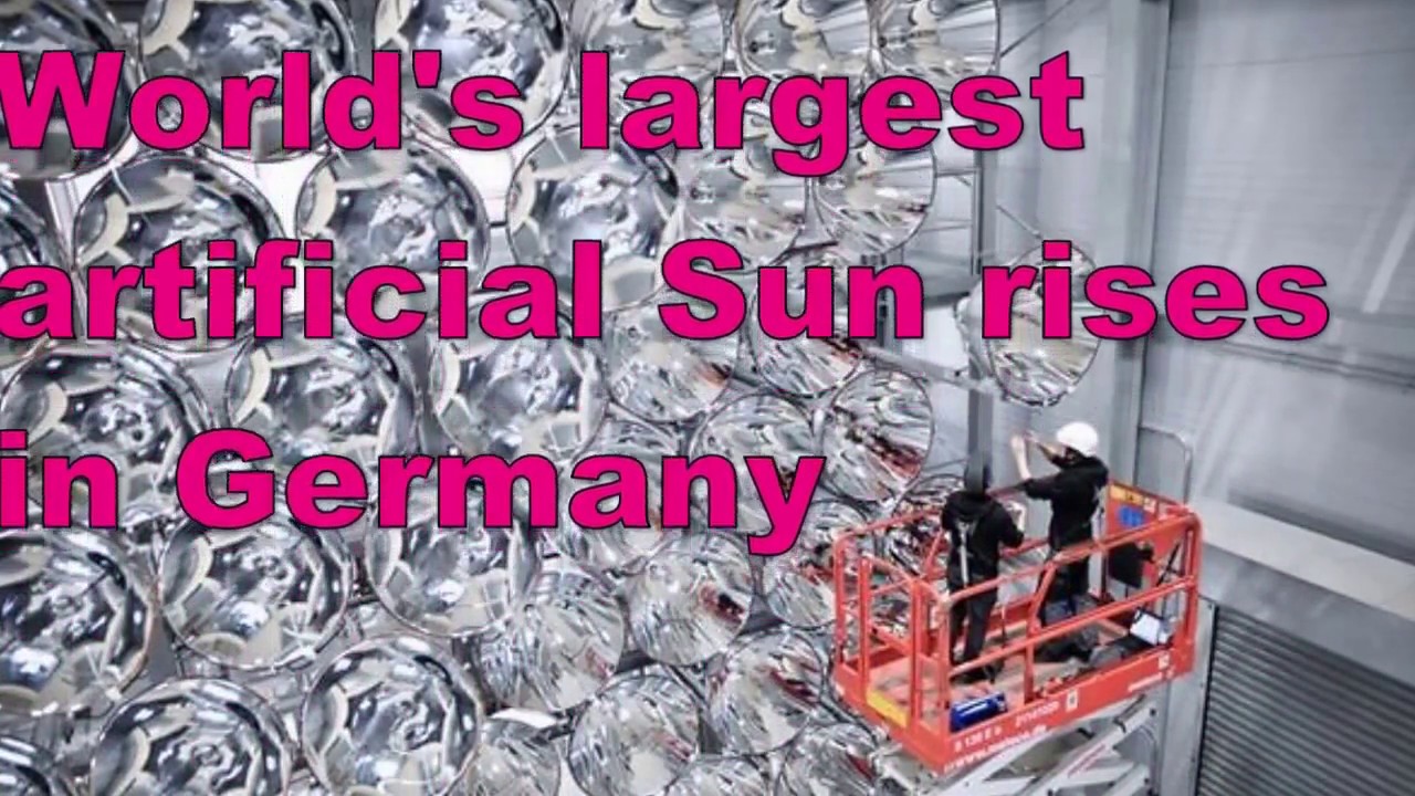 World's largest artificial Sun rises in Germany - YouTube