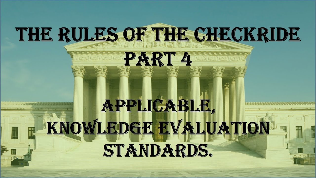 The Rules of the Checkride Part 4. - YouTube