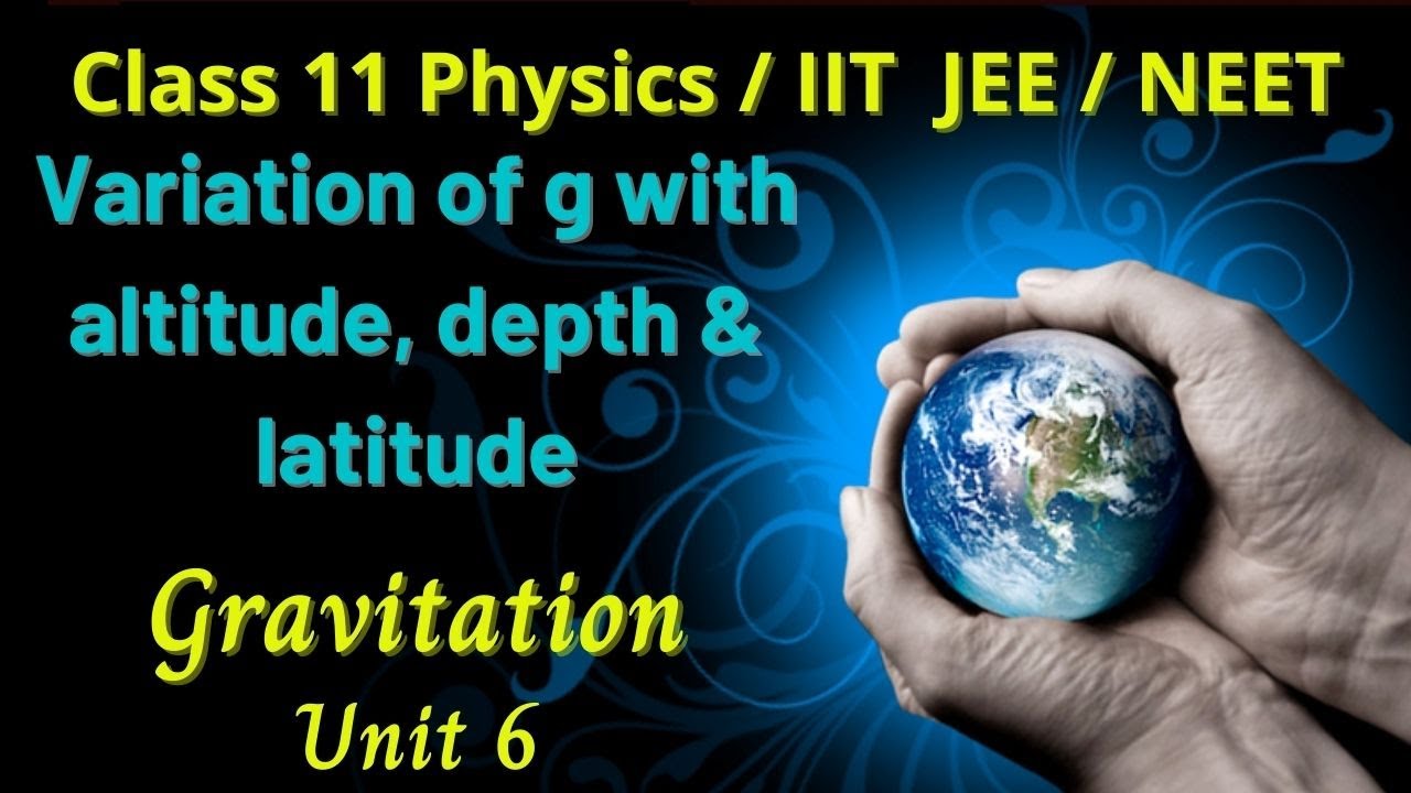 Class 11 Physics Variation of g with altitude, depth and latitude ...