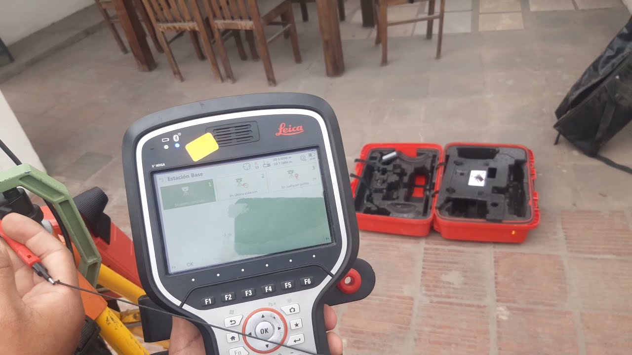 GPS Diferencial LEICA GS 14 Configuración y toma de puntos. - YouTube