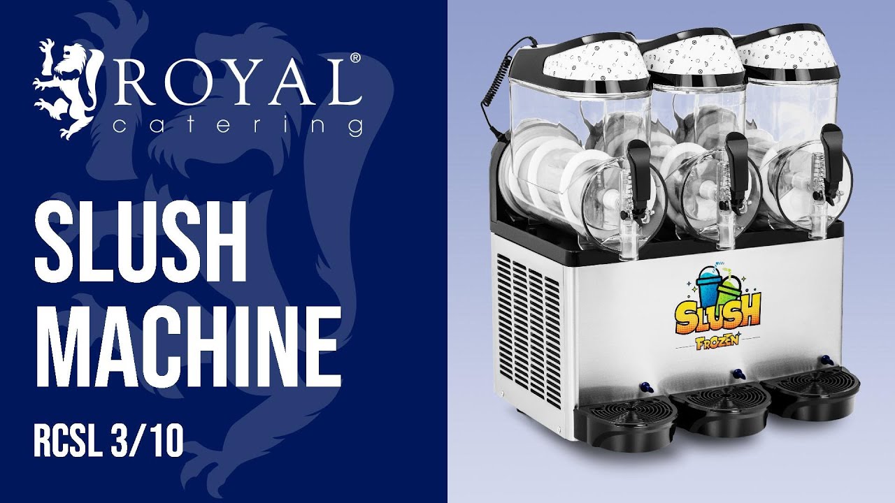 Slush Machine Royal Catering RCSL 3/10 | Product presentation 10011633 - YouTube