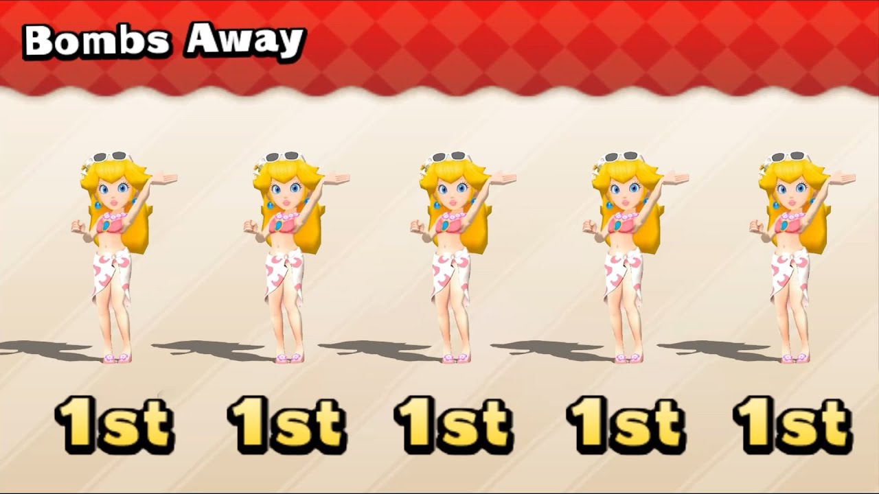 Mario Party The Top 100 - Peach Beach Outfit Get 1st By Doing ...