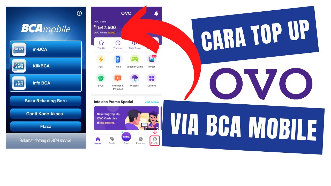 Cara Isi Saldo OVO | Top Up Saldo OVO Lewat BCA Mobile - YouTube