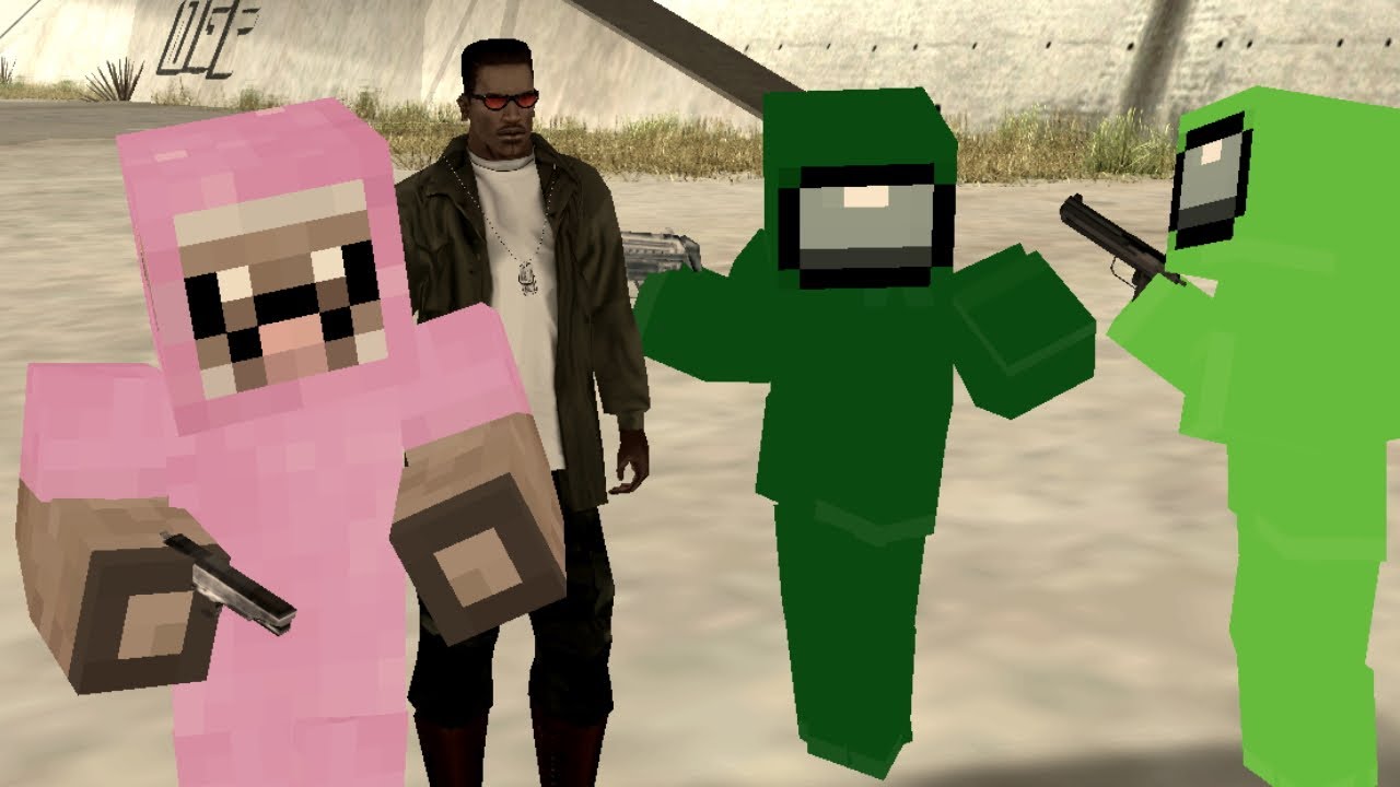 Ruining GTA San Andreas with Minecraft Mods - YouTube