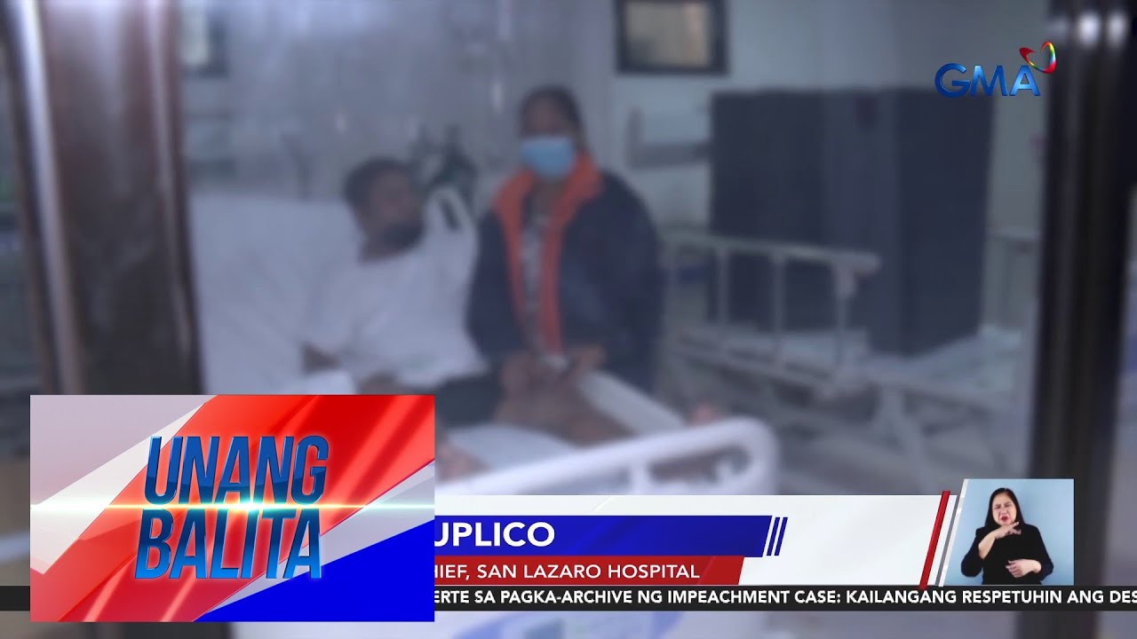 Mahigit 40 pasyente, naka-confine sa San Lazaro Hospital dahil sa ...