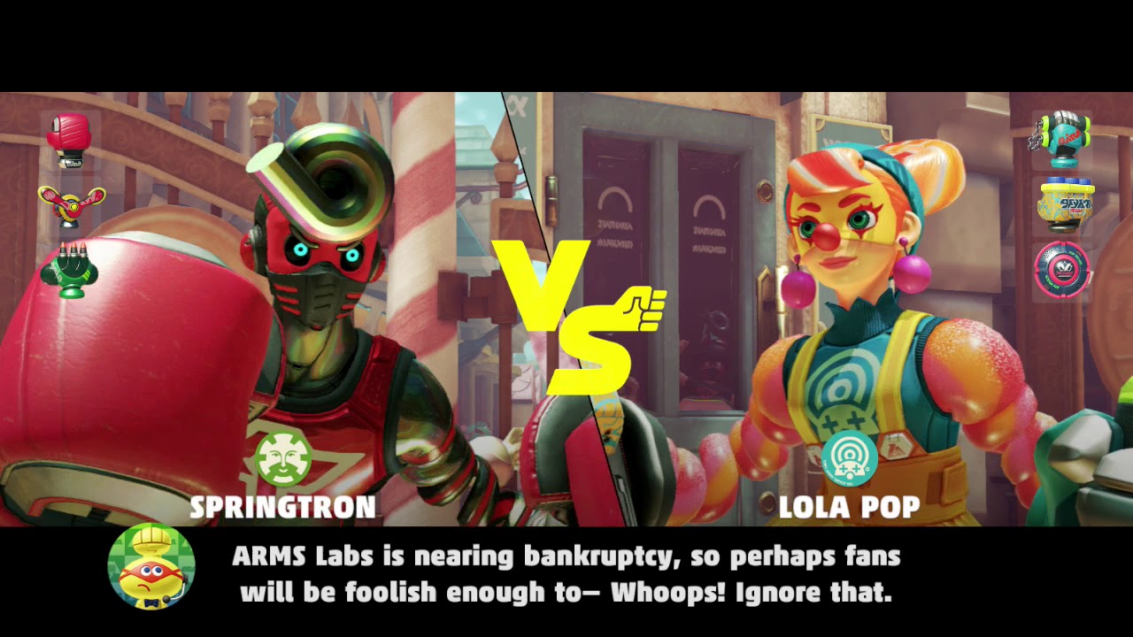 Playing as Springtron in ARMS! (Nintendo Switch) - YouTube