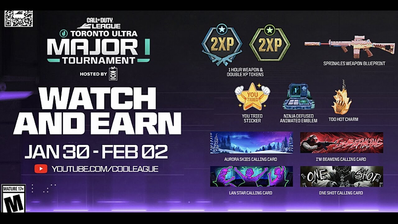 How To Get Free New Call of Duty League Major 1 Viewership Rewards ...
