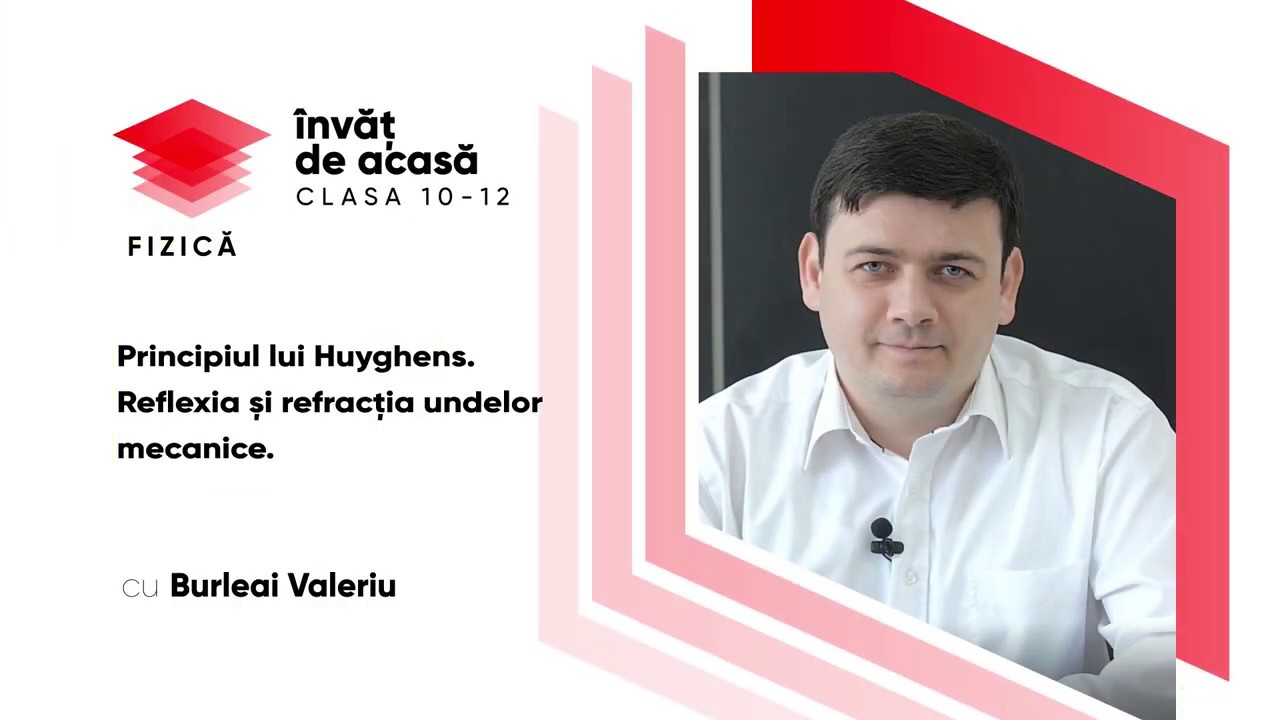 Fizică; cl. X, "Principiul lui Huyghens Reflexia și refracția undelor ...