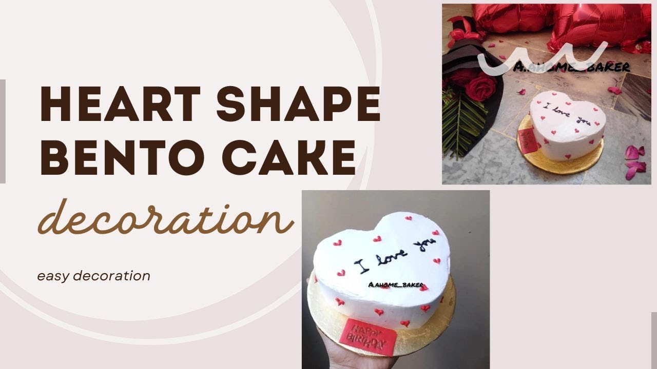 heart shape bento_ decoration_ cakes by dua_ lunch box cake - YouTube