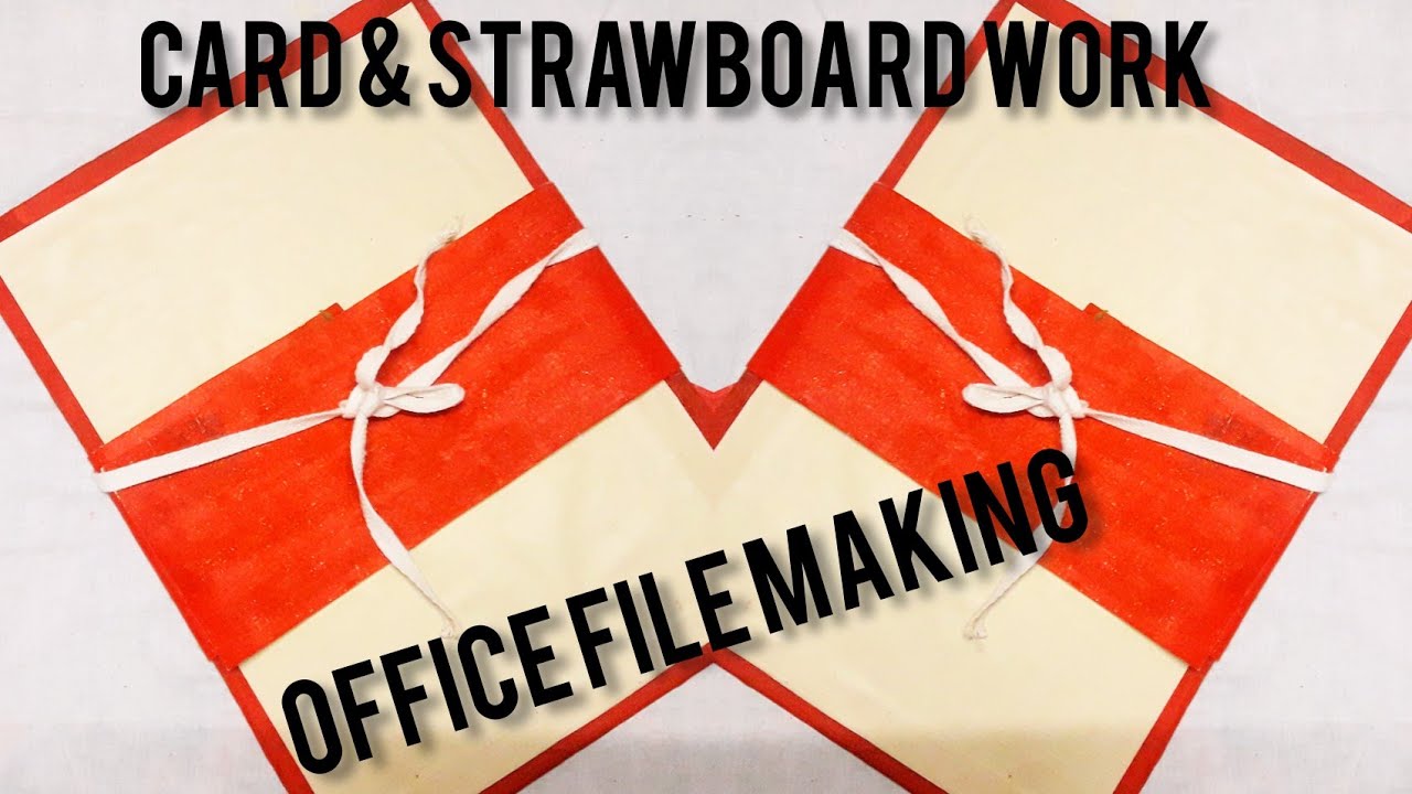 OFFICE FILE MAKING/ Work experience fair item/ Card & strawboard work ...