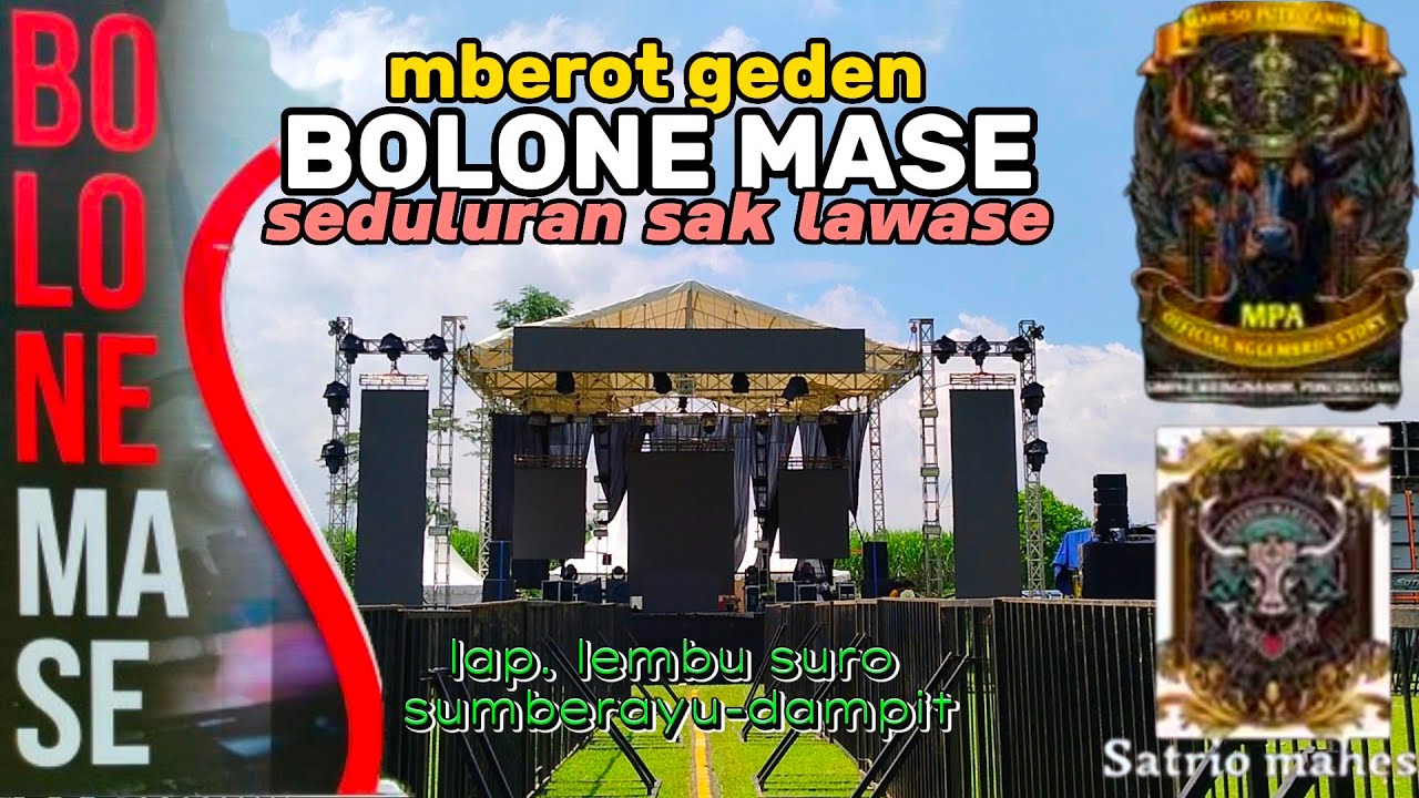 BOLONE MASE mberot geden kesenian bantengan SATRIO MAHESO X MAHESA ...